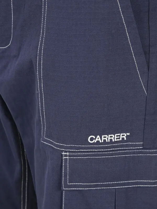 CARRER Contrast Stitch Cargo Trousers