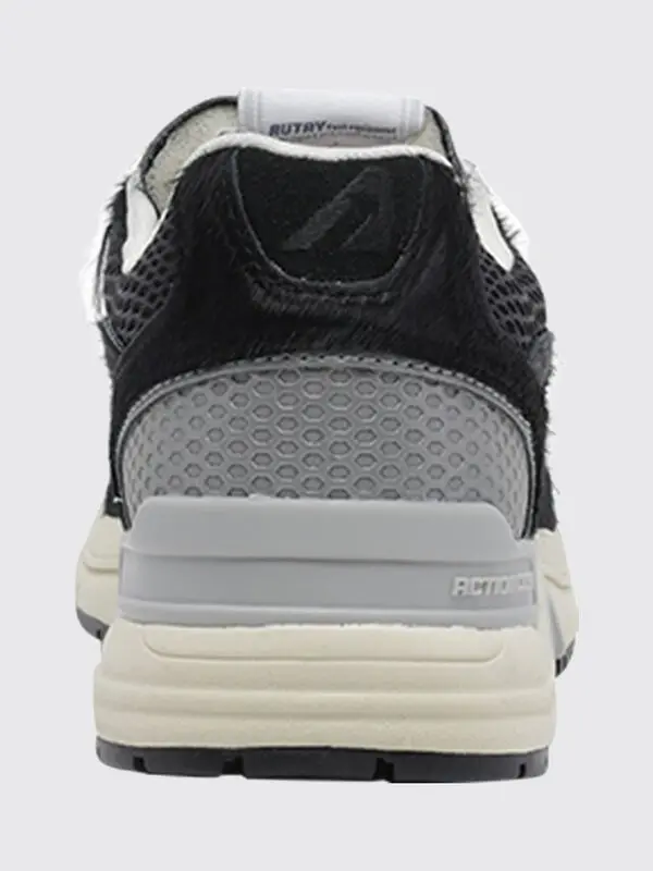 AUTRY Hyperway Low-top Sneakers In Leather And Mesh With A Serrated Sole