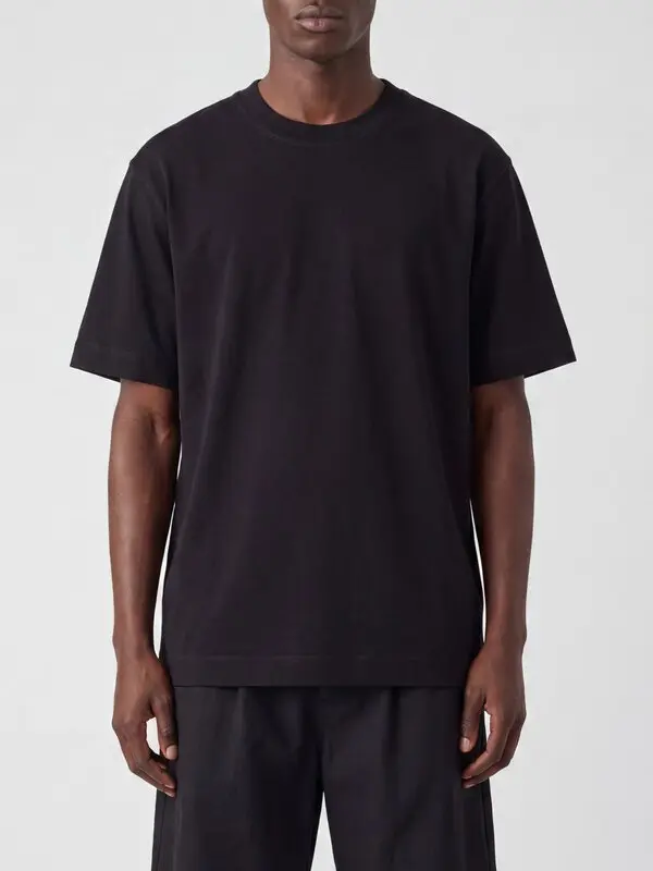 Closed Basic Crew Neck T-shirt In Pure Organic Cotton With A Straight Hem - Black