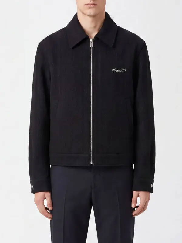 WOOYOUNGMI Textured Zip-up Jumper