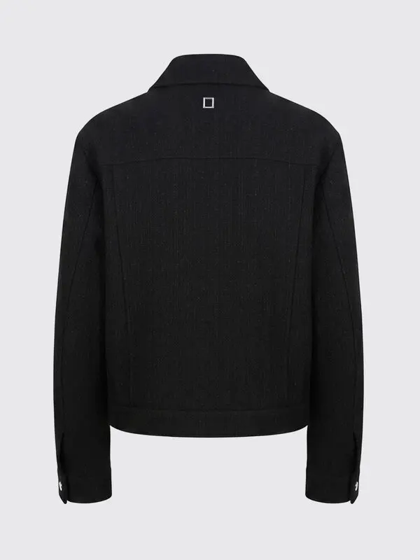 WOOYOUNGMI Textured Zip-up Jumper