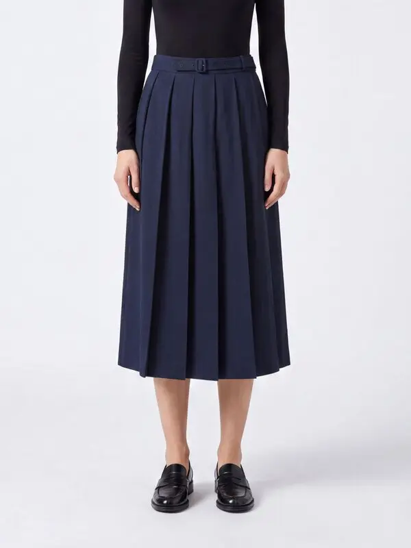 Auralee Skirt Colour - Navy