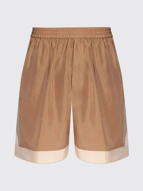 Dsquared2 Silk Athletic Shorts With Monogram Logo