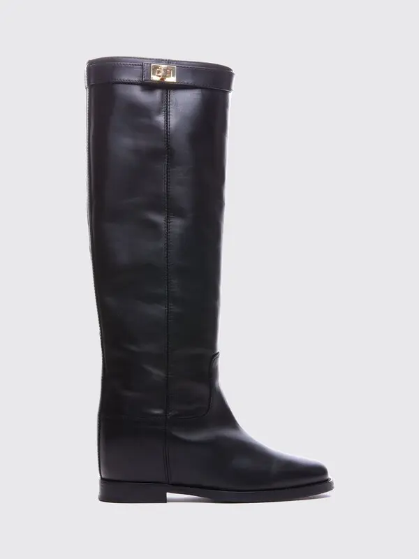 VIA ROMA 15 Flat Ankle Boots Colour - Black