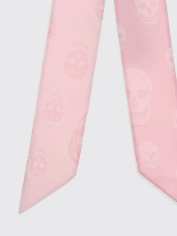 Alexander McQueen Skull Print Pure Silk Bandeau