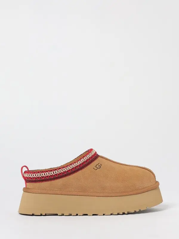 UGG Tazz Ii Suede Platform Mules With Contrast Stitching - Hazel