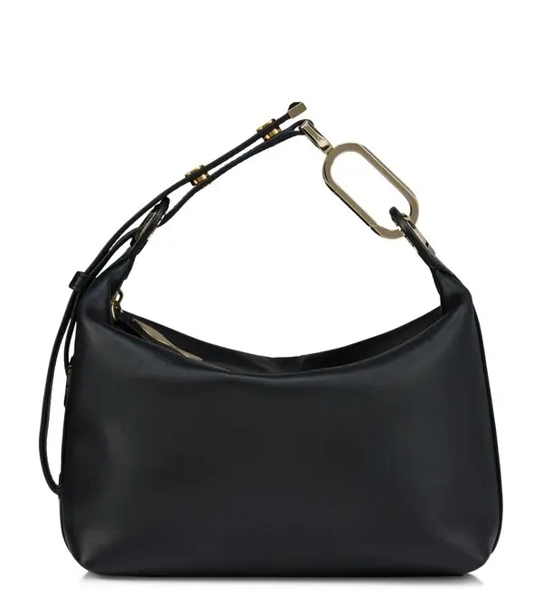 CHRISTIAN LOUBOUTIN Flo Leather Pouch Bag - Black