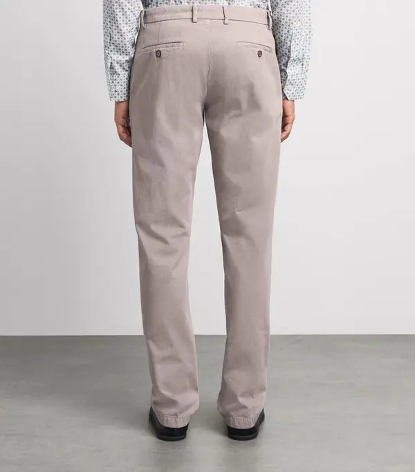 Paul & Shark Cotton-cashmere Straight Chinos