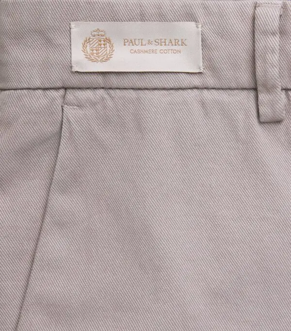 Paul & Shark Cotton-cashmere Straight Chinos