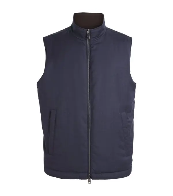 Paul & Shark Virgin Wool Reversible Gilet
