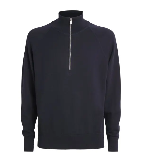 Barena Venezia Merino Wool Quarter-zip Pullover