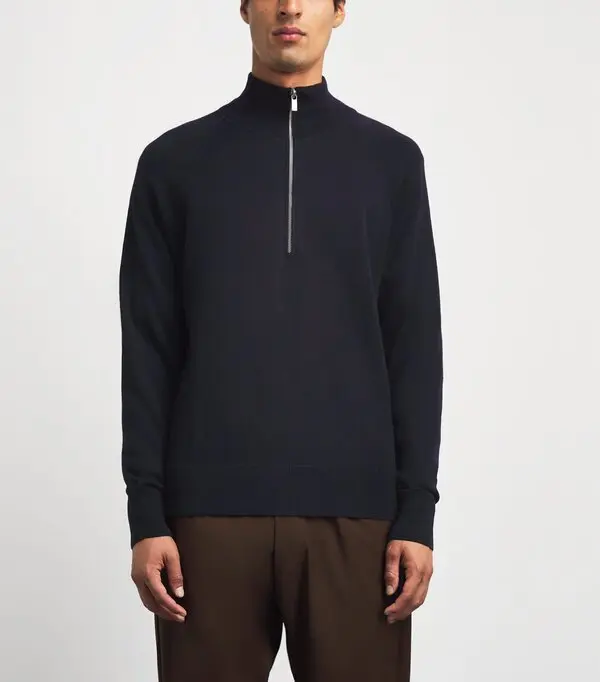 Barena Venezia Merino Wool Quarter-zip Pullover