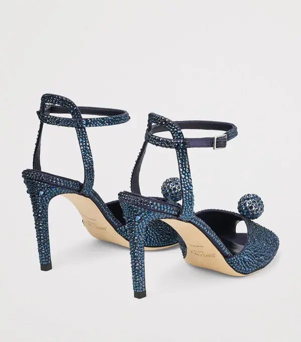 JIMMY CHOO Sacora 85 Embellished Heeled Sandals