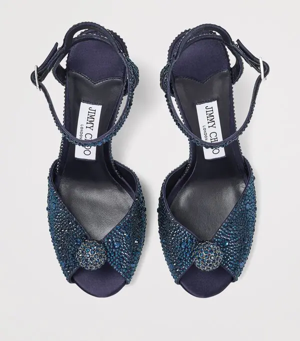 JIMMY CHOO Sacora 85 Embellished Heeled Sandals