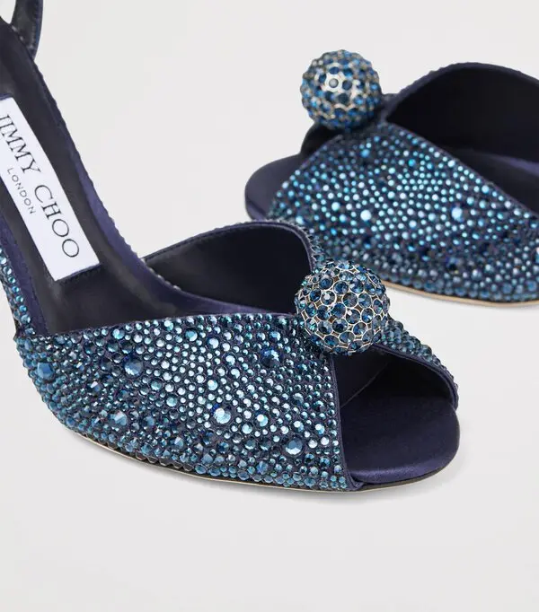 JIMMY CHOO Sacora 85 Embellished Heeled Sandals