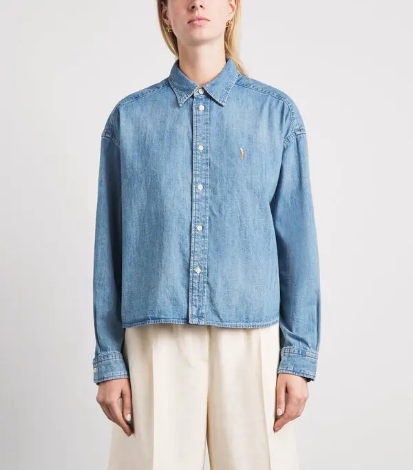 Polo Ralph Lauren Denim Shirt With Embroidered Polo Pony