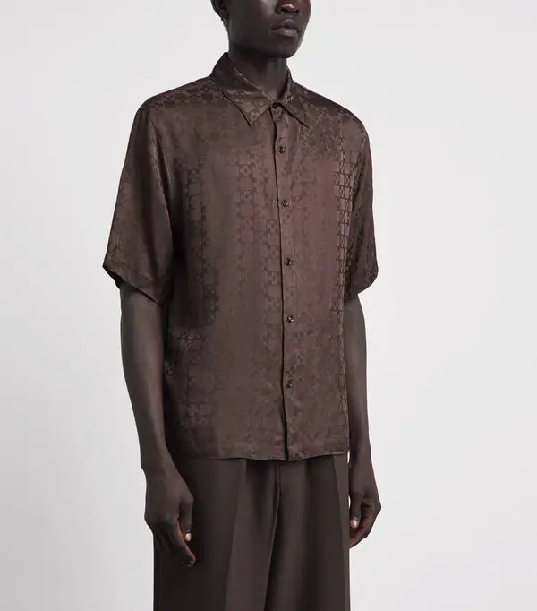 Sandro Jacquard Cross Short-sleeve Shirt