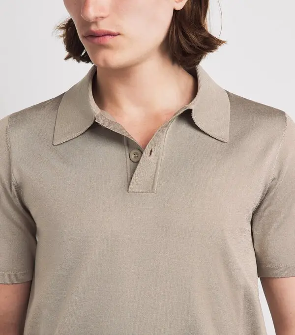 Sandro Knitted Polo Shirt