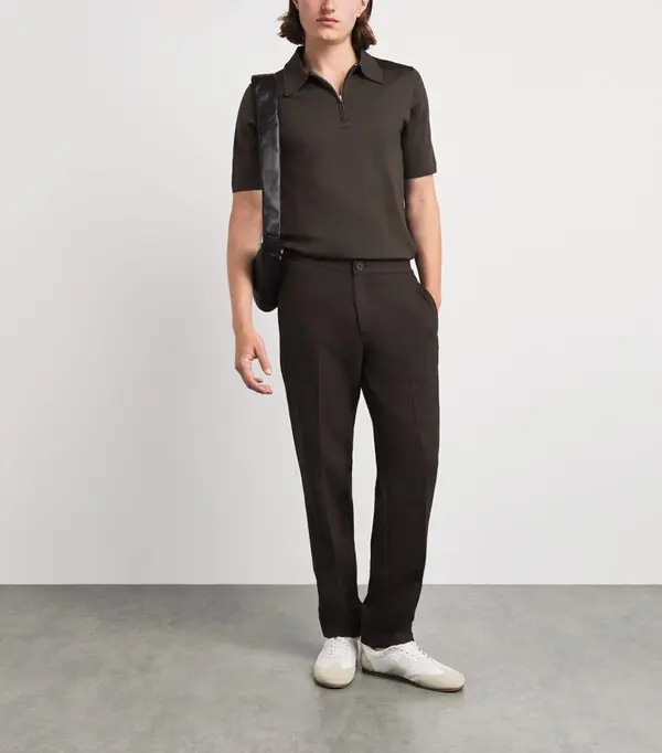 Sandro Zip-up Polo Shirt