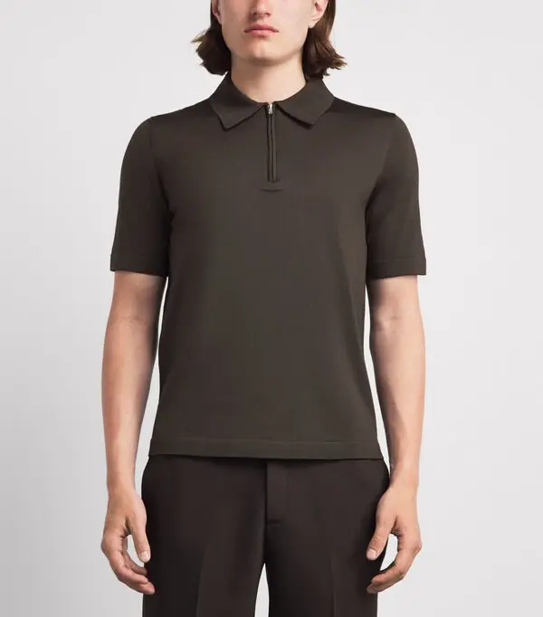 Sandro Zip-up Polo Shirt