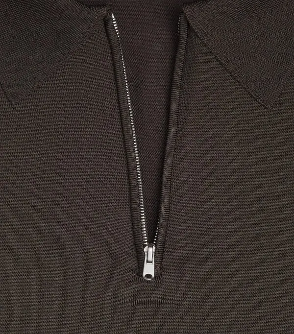 Sandro Zip-up Polo Shirt