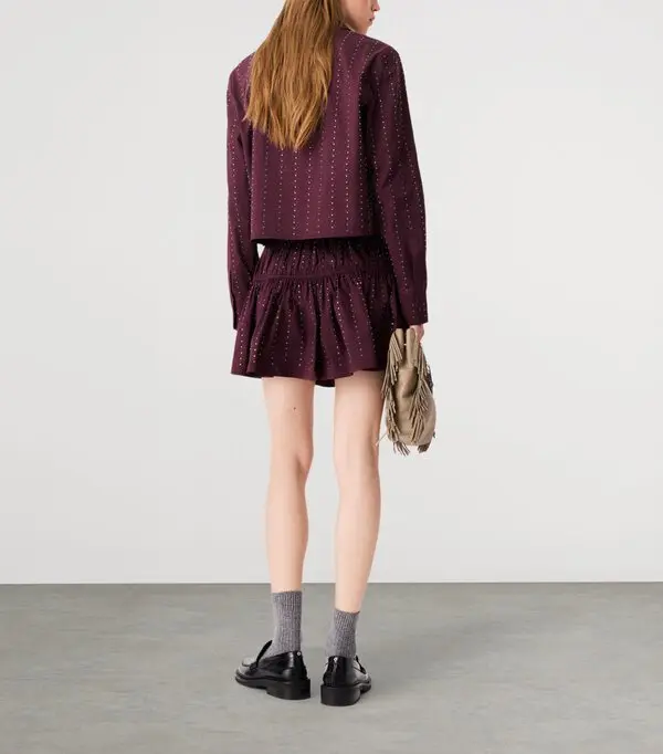 Maje Embellished Mini Skirt