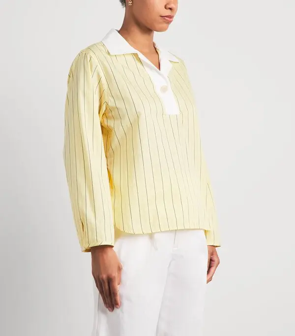 Sandro Stripe Half-placket Shirt