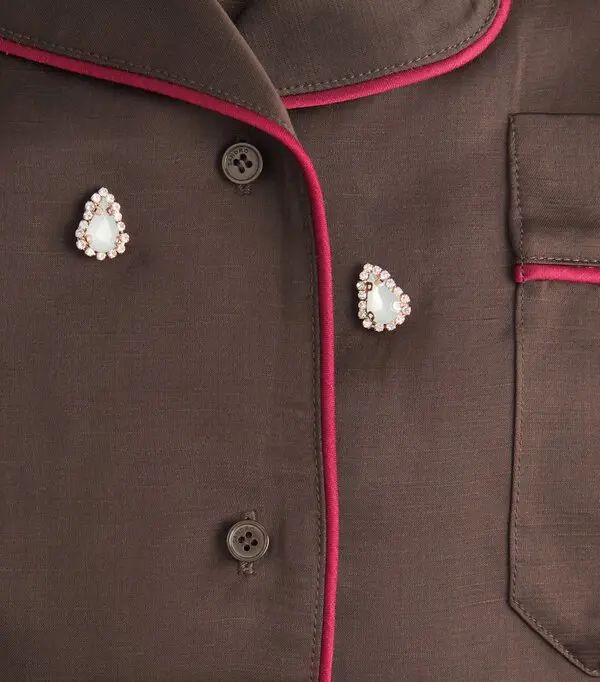Sandro Embellished Pyjama-style Shirt