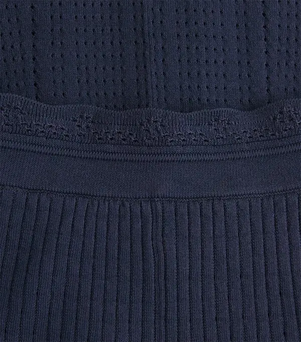 Sandro Pointelle Knit Maxi Skirt