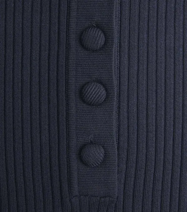 Sandro Rib-knit Short-sleeve Sweater