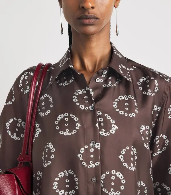 Sandro Silk Floral Shirt