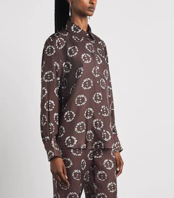 Sandro Silk Floral Shirt