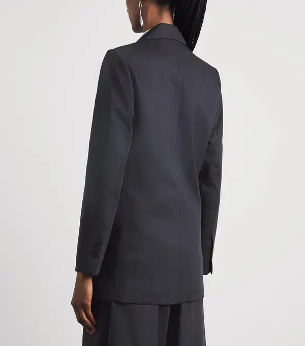 Sandro Wool-blend Striped Slim Blazer