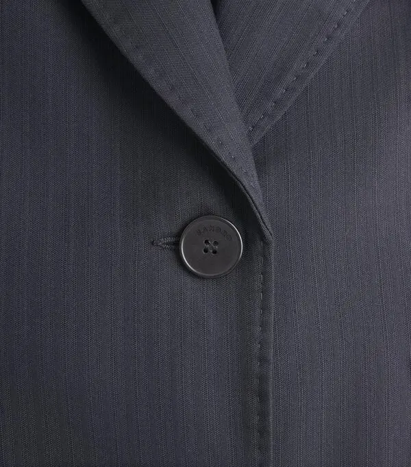 Sandro Wool-blend Striped Slim Blazer
