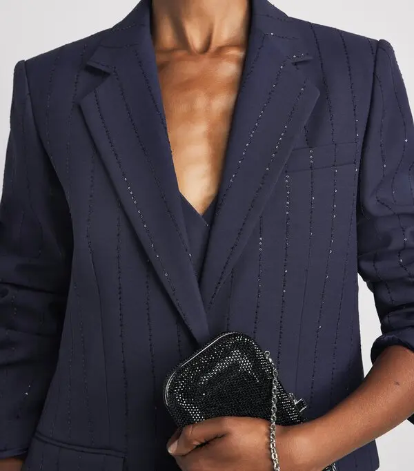 Sandro Embellished Stripe Blazer
