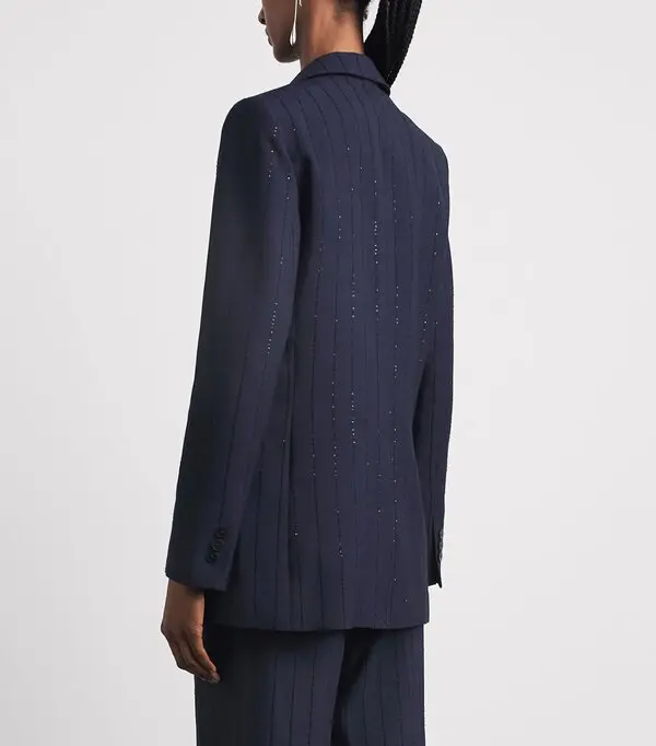 Sandro Embellished Stripe Blazer
