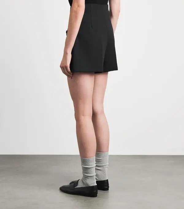 Sandro Wool High-rise Shorts