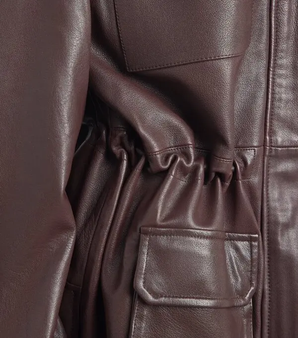 Sandro Oversized Leather Jacket
