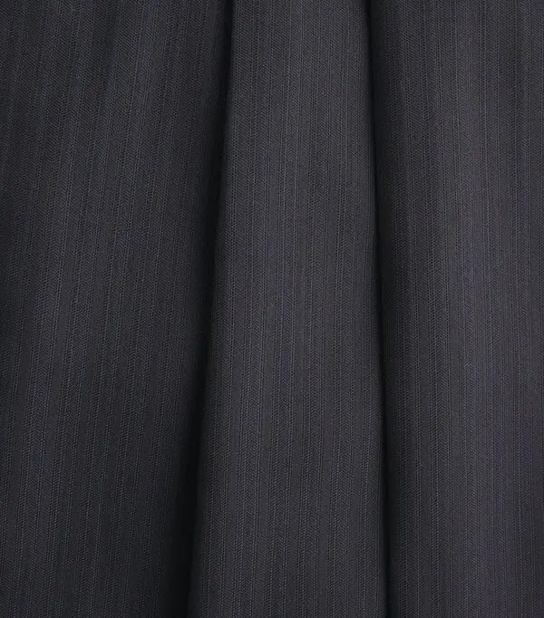 Sandro Wool Stripe Pleated Wide-leg Trousers