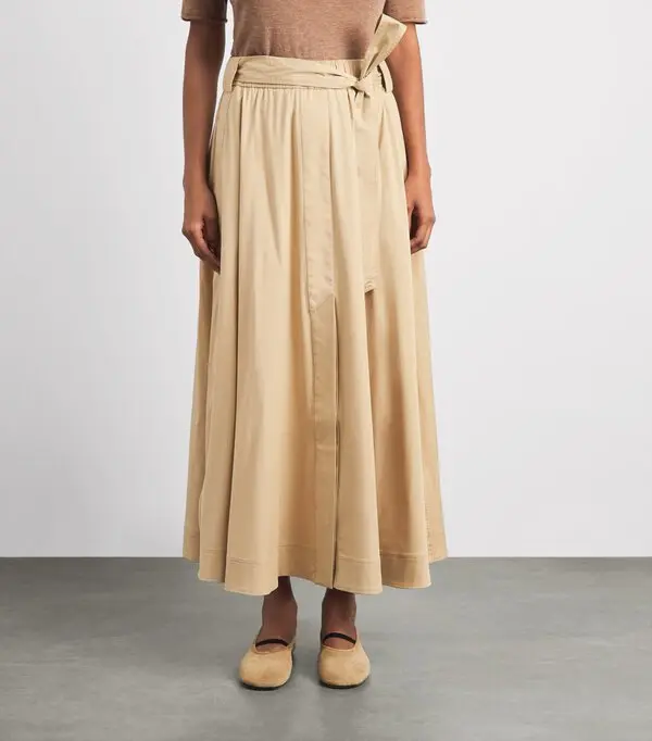 ME+EM Belted Maxi Skirt - Neutral