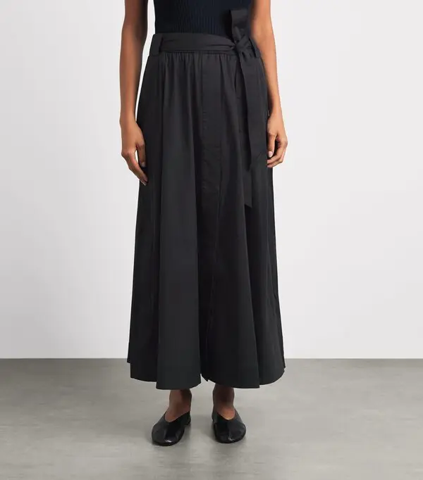 ME+EM Belted Maxi Skirt - Black