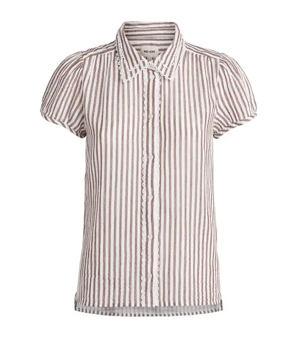 ME+EM Embroidered Stripe Shirt