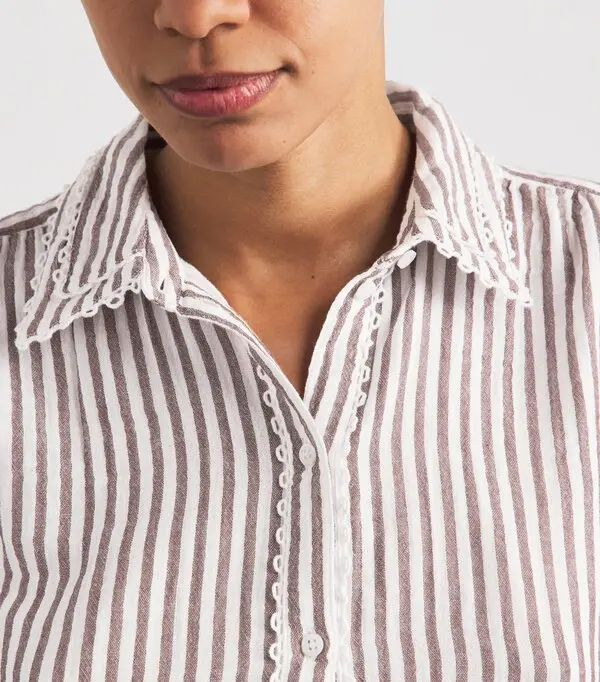 ME+EM Embroidered Stripe Shirt