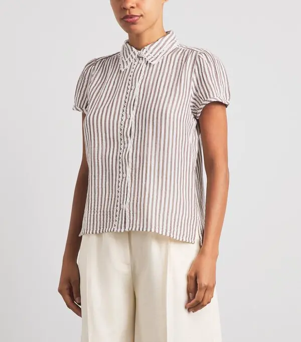 ME+EM Embroidered Stripe Shirt