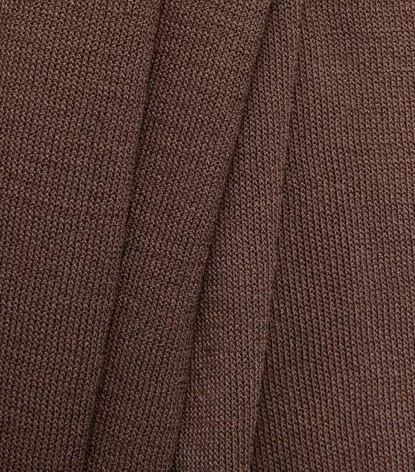 AWAY THAT DAY Mozambique Knitted Maxi Dress - Brown