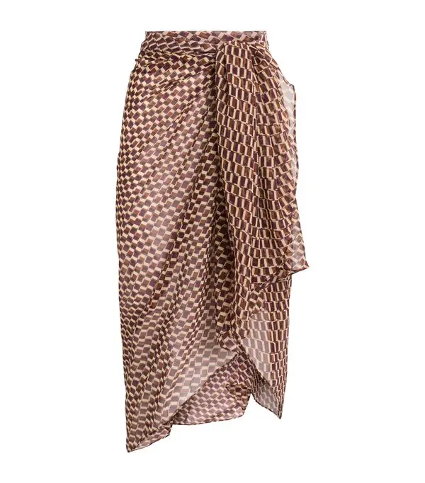 AWAY THAT DAY Santorini Sarong - Brown