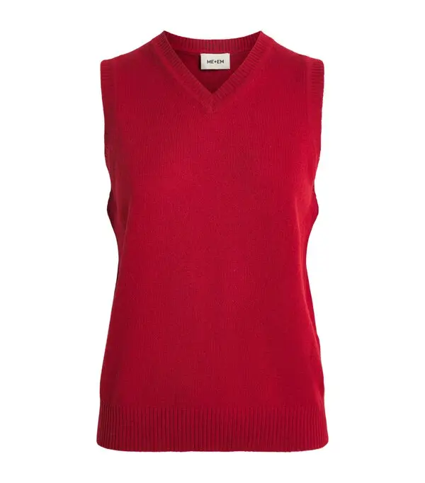 ME+EM Cashmere V-neck Sweater Vest