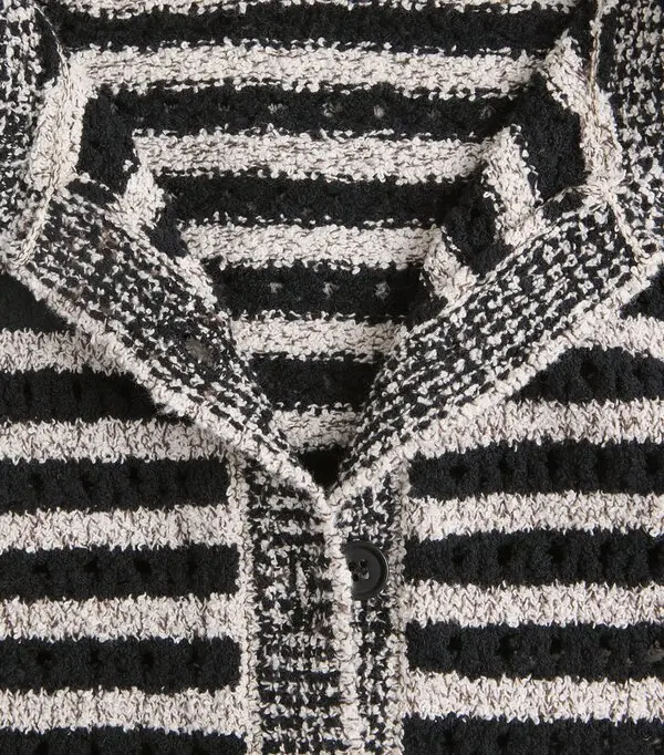 ME+EM Textured Stripe Cardigan