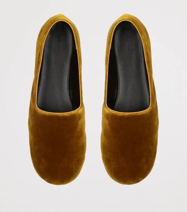 THE ROW Ponti Velvet Slippers