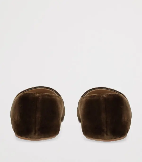 THE ROW Ponti Velvet Slippers
